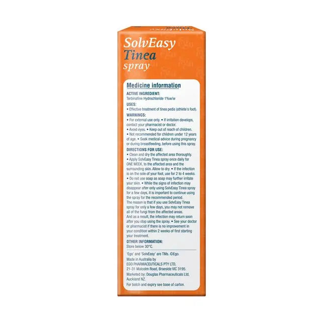 Solveasy Tinea Spray For Athlete's Foot 16mL – PodiMe Foot Care