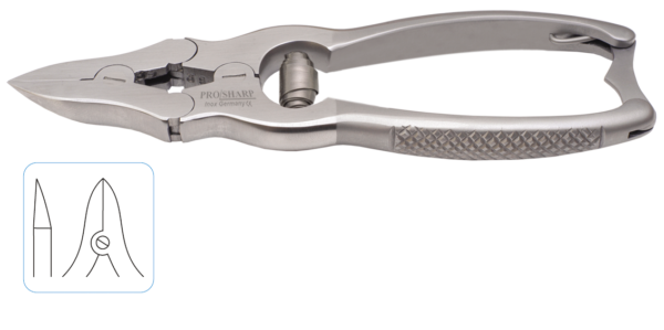 Double Action Nail Clipper Straight Barrel Spring 15cm – PodiMe Foot Care