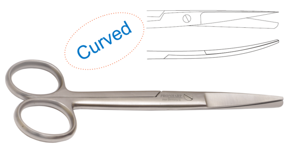 Super Operating Scissors Curved Sharp/Blunt 15cm – PodiMe Foot Care