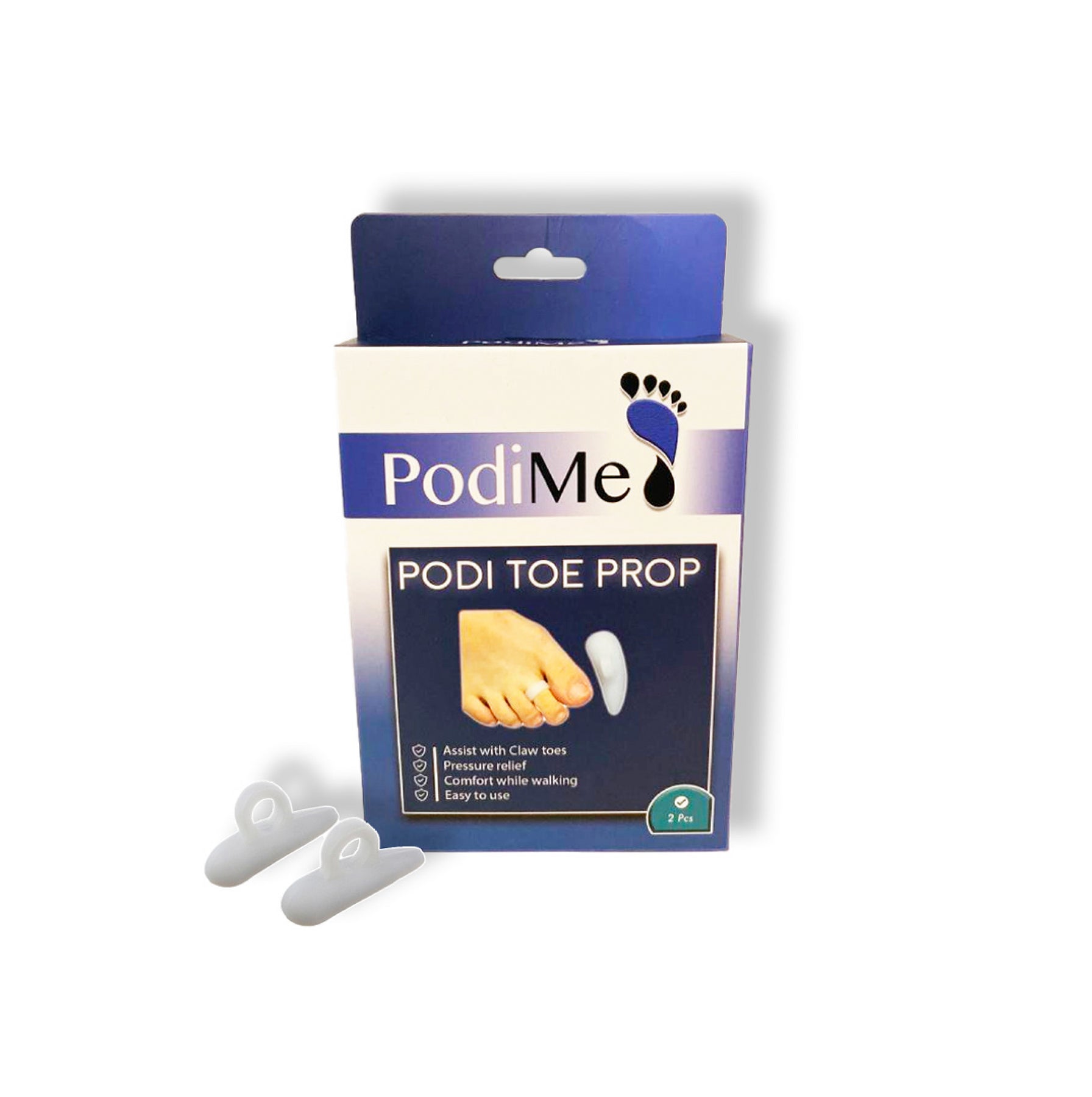 Podi Toe Prop for clawed & hammer toes - 2 X Podi Metatarsal pads ...